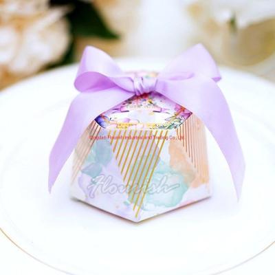 China Offset Printing Hexagon Cardboard Boxes Thanksgiving Paper Chocolate Packaging Gift Box for sale