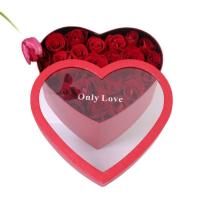 China Paper Heart Shaped Gift Boxes Packaging Box Custom Logo Printing For Flower for sale