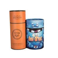 China Customized Paper Cans Packaging Box Recyclable Kraft / Cardboard Round Shape Gift Box for sale
