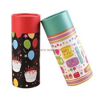 China Customizable Cylindrical Paper Tube Box Packaging Cardboard Round Gift Boxes With Lid for sale