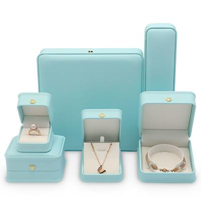China Genuine Square Ring Bracelet Watch Gift Packing Jewelry Jewellery Set Packaging Display Box with EVA Foam Insert for sale