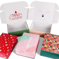 China Christmas Xmas Corrugated Folding Shipping Box Cardboard Kraft Mailer Boxes for sale