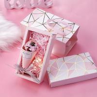 China Middle Rectangle Gift Boxes Packaging Rigid Cardboard Paper Base And Lid Gift Boxes for sale