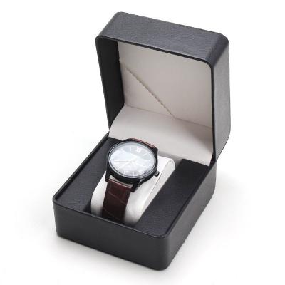 China Custom Logo Printed PU Leather Watch Box Eco Friendly Made From Recycled Materials for sale
