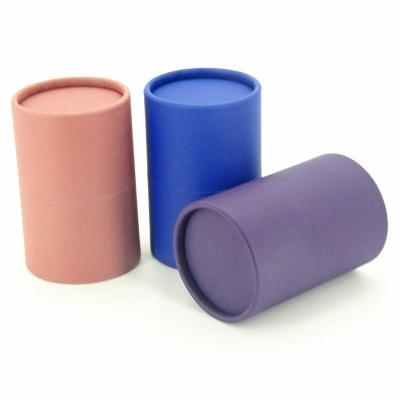 China Hot Foil Stamping Corrugated Paper Cans Packaging Cardboard Paper Tube Candle Packaging for sale