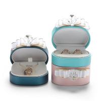 China Custom Luxury Proposal Ring Box Jewelry Bow Necklace Gift Packaging Box for sale