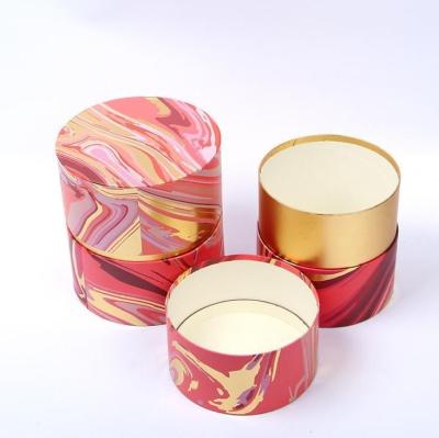 China Lightweight Round Cardboard Gift Box Paper Cylinder Packaging For Cookies Chocolate Candies for sale