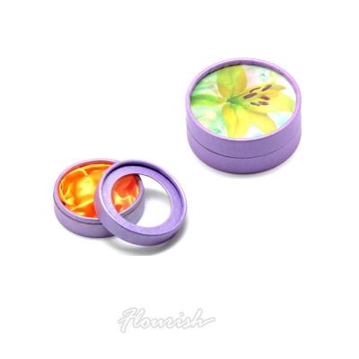 China Cardboard Round Jewelry Box Paper Ring Packaging Box For Small Retailers for sale