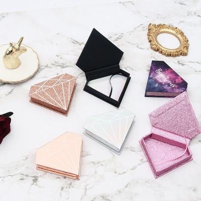 China Rectangle Magnetic Gift Boxes Packaging Cardboard False Eyelashes Packaging Box Custom Logo for sale