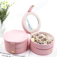 China Round Luxury Jewelry Boxes 10.9*10.2*5.9cm Paper Packaging Box Custom Logo Printing for sale