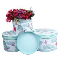China Flower Recyclable Paper Cylinder Gift Boxes Packaging 1.0 - 3.0mm Paper Thickness for sale