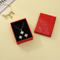 China Black Luxury Foam Insert Jewelry Box Paper Packaging Cardboard Jewelry Gift Boxes for sale