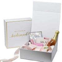 China Custom Magnetic Closure White Cardboard Gift Box For Mother's Day Valentine's Day for sale