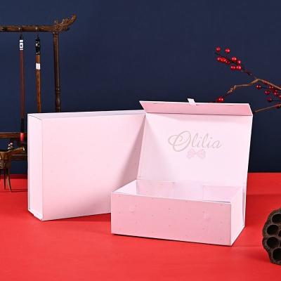 China Matt Laminated Rigid Foldable Magnetic Cardboard Gift Boxes For Wedding Gowns Customized for sale