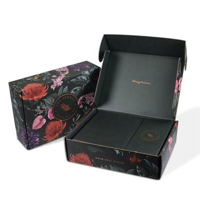 China E Commerce Business Folding Gift Box Cardboard Carton Box Corrugated Rigid Paper Mailers for sale