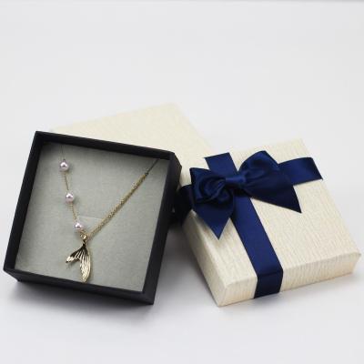 China Upper and Lower Cover Ring Earring Bracelet Necklace Pendant Set Box Hot Stamping for sale