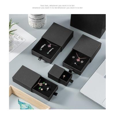 China Slider Drawer Paper Box For Jewelry Set Earrings Necklace Packaging for sale