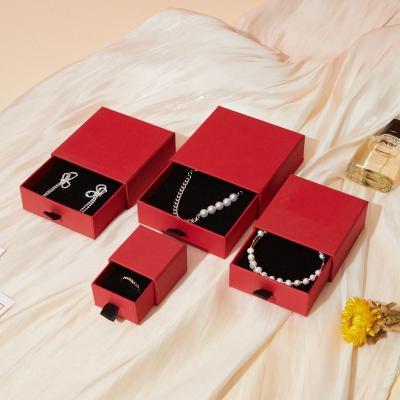 China Drawer Type Cardboard Underwear Packaging Box With Handle Two Sided Customizable Printing for sale