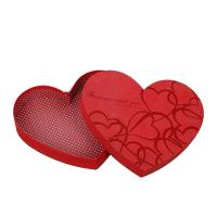 China Red Customized Gift Box Heart Shaped Paper Chocolate Packaging Box With Logo Printing for sale