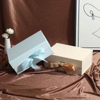 China Make up Cosmetics Shirts Shoes Packaging Foldable Custom Logo Storage Box with Ribbon and Logo Printing for sale