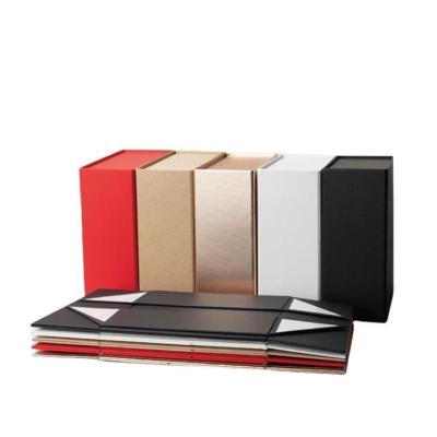 China Clothes Folding Gift Box Custom Magnetic Flat Cardboard Boxes With Magnetic Closure for sale