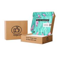 China Luxury Folding Cardboard Kraft Paper Packaging Box Custom 1.0 - 3.0mm Thickness for sale