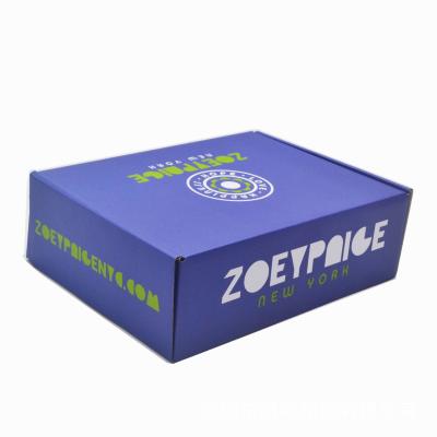 China Matt Lamination Corrugated Packaging Box Flute Paper Folding Cardboard Boxes for sale