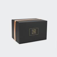 China Paperboard Liner Type Gift Boxes Packaging Featuring Ribbon Closure Hot Stamping Spot UV Embossing Debossing Ideal for Product Packaging Solutions for sale