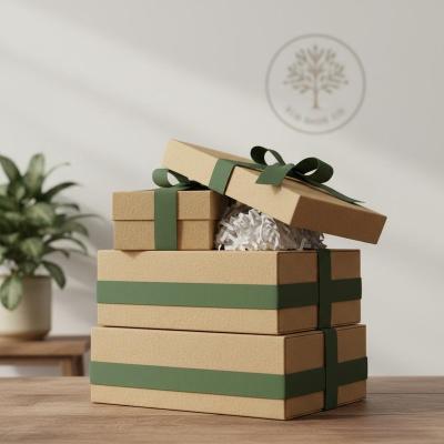 China Eco-Friendly Shoes Packaging Gift Box with Ribbon Closure and Customizable Design for sale