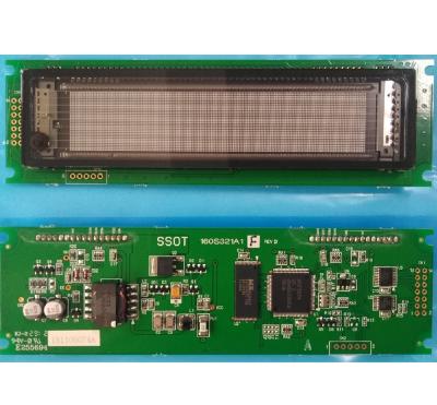 China 160S321A1F Vacuum Fluorescent Display VFD Module 160x32 Dot Matrix 5V for sale