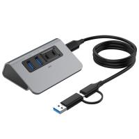 China 5in1 6in1 9in1 14in1 USB C 3.2 HUB Gen 1 Triangle USB Desktop Hub for sale