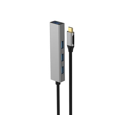 China 4in1 USB 3.0 Multiport Type C Expansion Hub 5Gbps USB 3.2 Gen1 for sale
