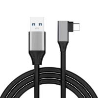 China 1M 2M 3M USB3.2 Gen1 Cable 90 Degree USB C Charging Cable To USB A Male To Male for sale