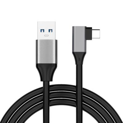 China 1M 2M 3M USB3.2 Gen1 Cable 90 Degree USB C Charging Cable To USB A Male To Male for sale