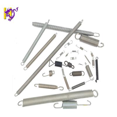 China Music Wire Helical Tension Spring Zinc Plating Double Hook 3 Inch for sale