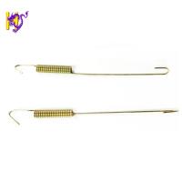 China Music Wire Helical Tension Spring Zinc Plating Double Hook 3 Inch for sale