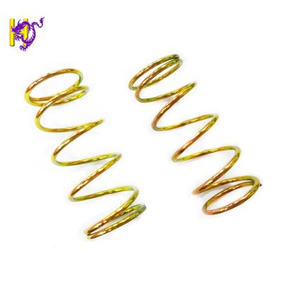 China Large Diameter Zinc Plated Flexible Compression Coil Springs Ends Closed Ground for sale