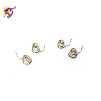 China HEZHI Nickel Plated Conical D Cell Battery Spring 0.1-20mm Wire Diameter Positive Negative Terminal for sale