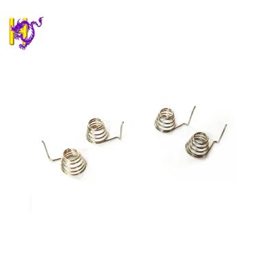 China HEZHI Nickel Plated Conical D Cell Battery Spring 0.1-20mm Wire Diameter Positive Negative Terminal for sale