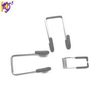 China SS304 5mm Hanging Hook Bent Wire Forming Spring With Rubber Sleeve For LED Light for sale