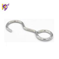 China Custom Iron Zinc Plated S Shape Hook Clip Wireforms Carabiner Handles Spring for sale