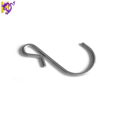 China Rohs Industrial Metal Bent Zinc Wire Spring Hooks Custom Wire Forms J Shaped for sale