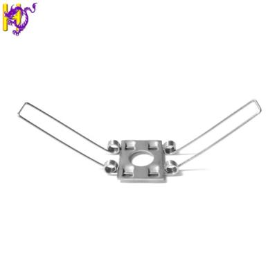 China 4mm Industrial Torsion Coil Spring Double Coil Lighting Torsion Spring for sale