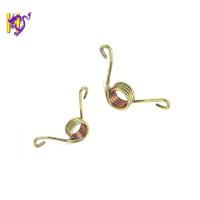 China Carbon Steel Double Hook Torsion Coil Spring 0.05-20mm Wire Diameter Gold Zinc for sale