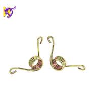 China Carbon Steel Double Hook Torsion Coil Spring 0.05-20mm Wire Diameter Gold Zinc for sale