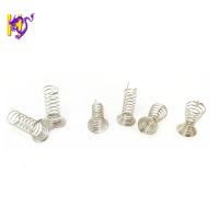 China Odm High Carbon Steel Led Light Conical Panel Touch Switch Spring For PCB for sale