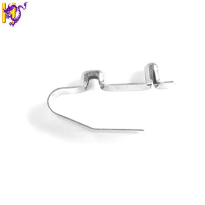 China SUS304 Stainless Steel V Shaped Spring Clips Flat Wire Tube Clamp 0.05-20mm Custom for sale