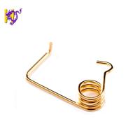 China High Torque Carbon Steel Torsional Springs Gold Zinc Plating 0.05mm-20mm Wire Diameter for sale