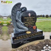 China Large Custom Factory Price Pink Granite Double Heart Tombstone Headstones for sale