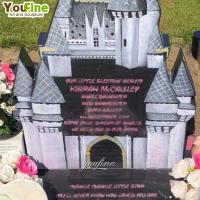 China Outdoor Cemetery Custom Headstone for Baby Girls Memorial Granite Gravestone for sale